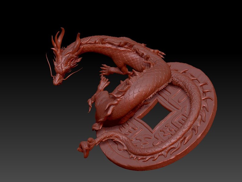 Chinese Dragon 3D Print Model STL Files for Any Size Printing High ...