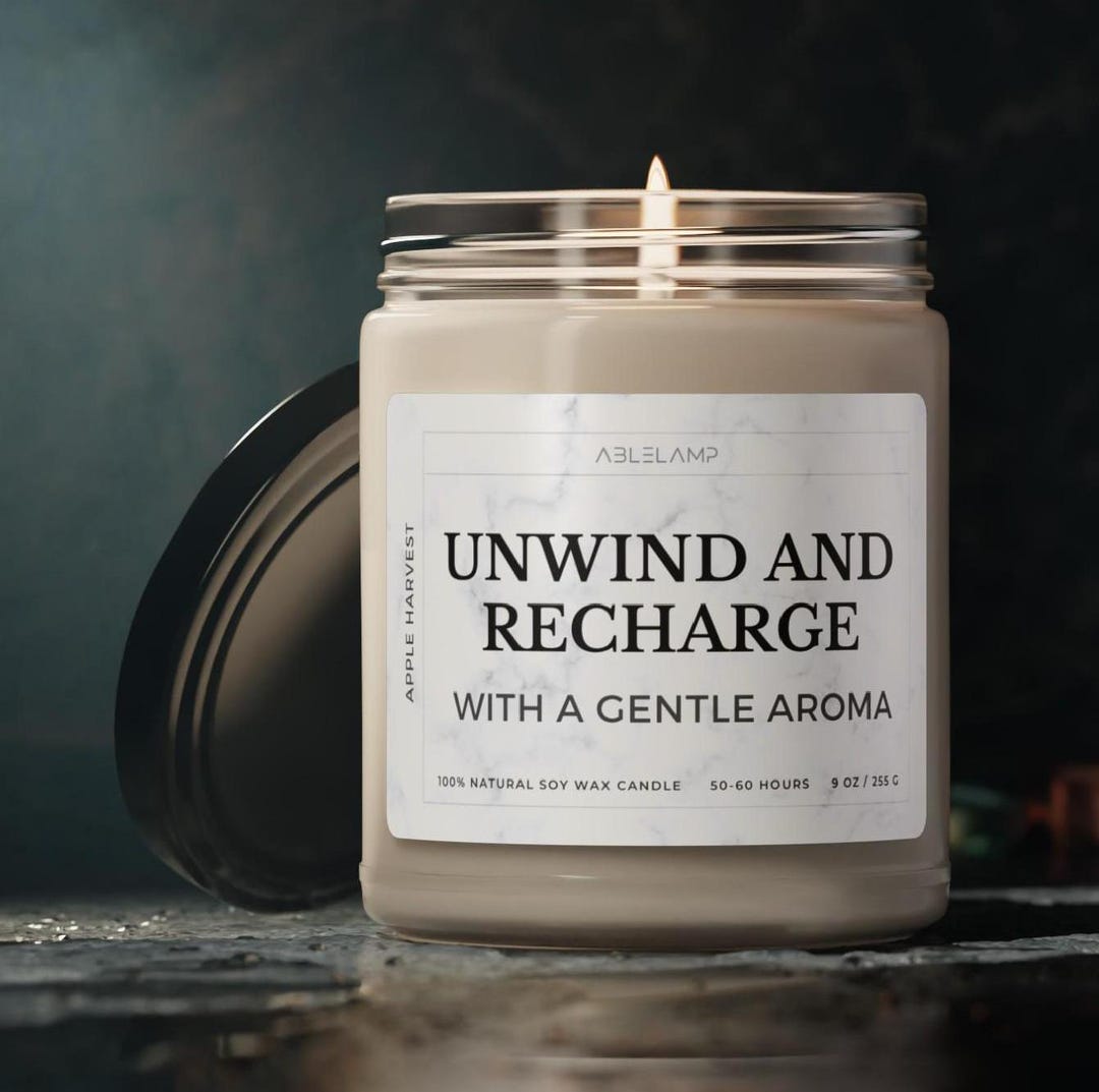 Unwind and Recharge Scented Soy Wax Candle Versatile Year-round Home ...
