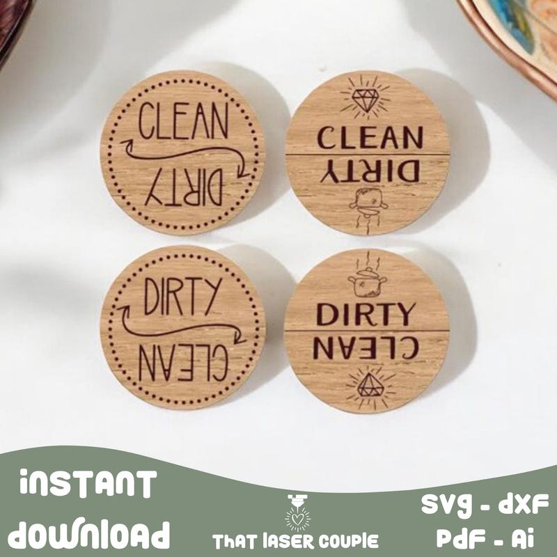 Clean Dirty Dishes - Etsy