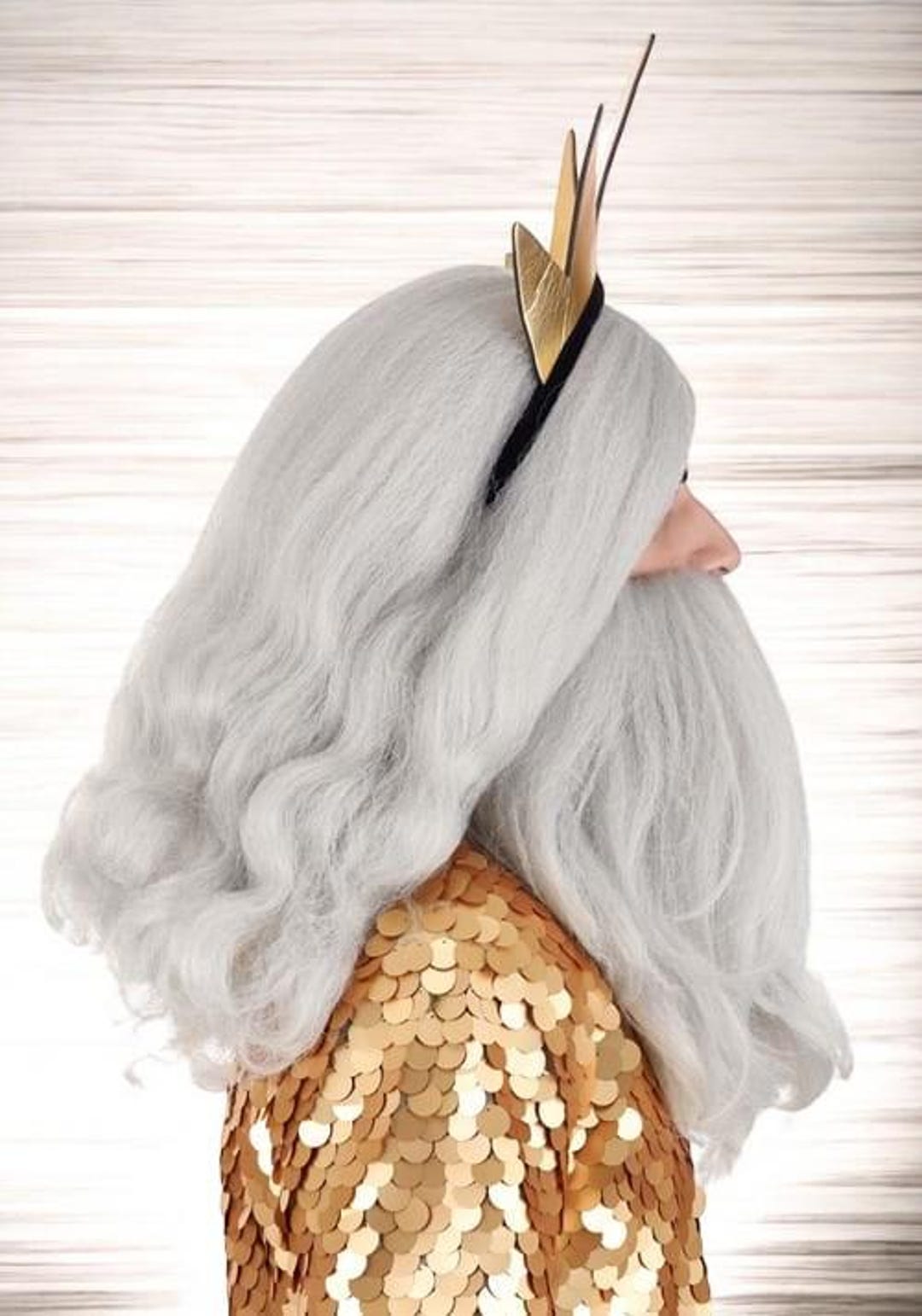 Triton Beard-wig and Trident Costume Kit Handmade King Triton ...