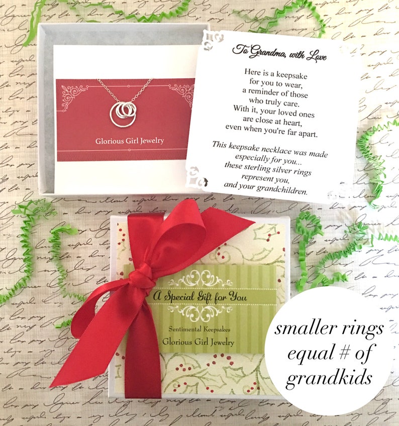 GRANDMOTHER JEWELRY POEM Card Included Grandma Gift Sterling - Etsy