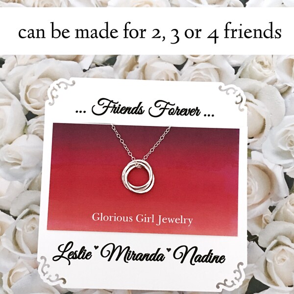 3 Best Friend Necklace - Etsy