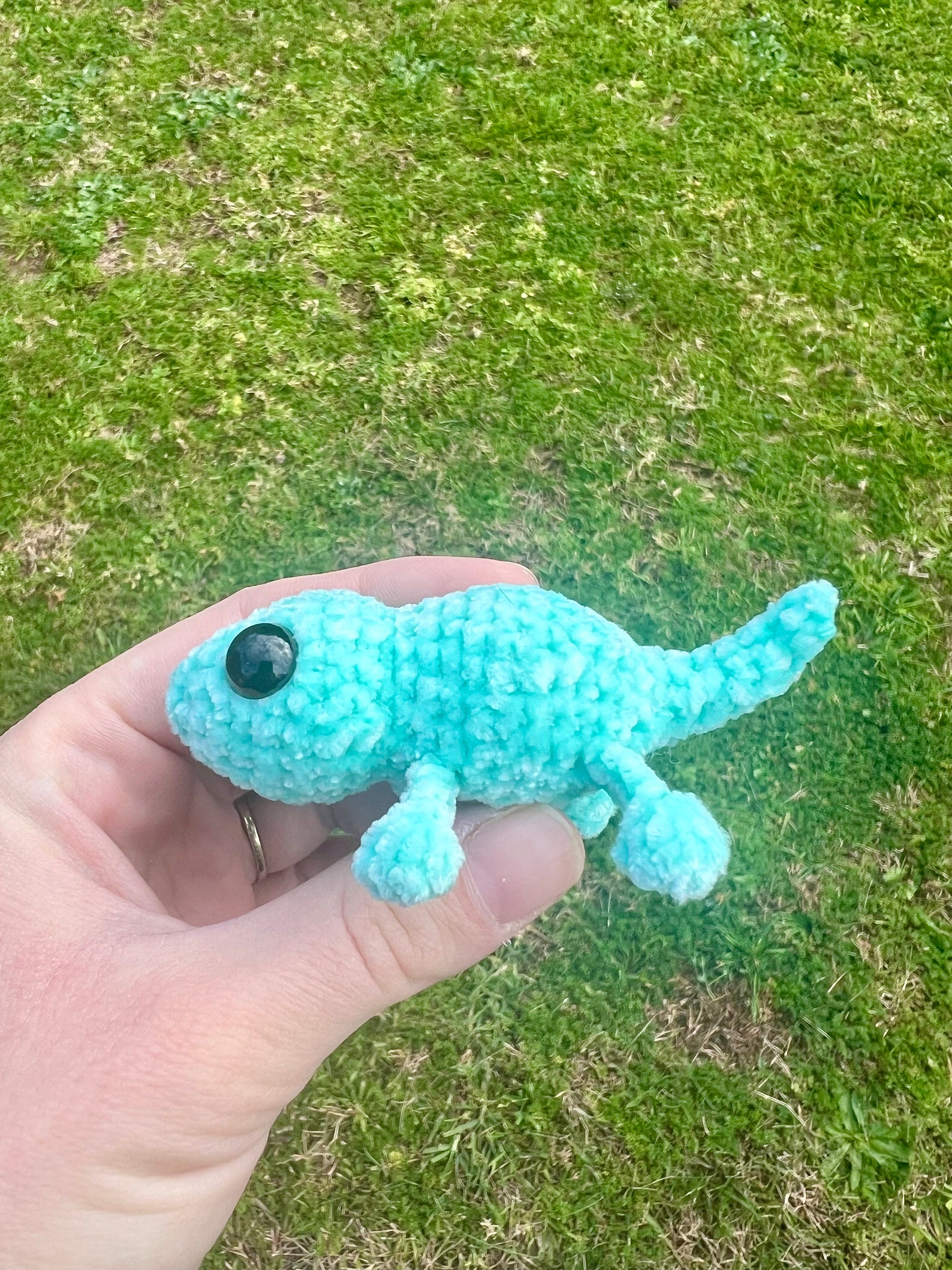 Crocheted Little Lizard- Basil - Etsy
