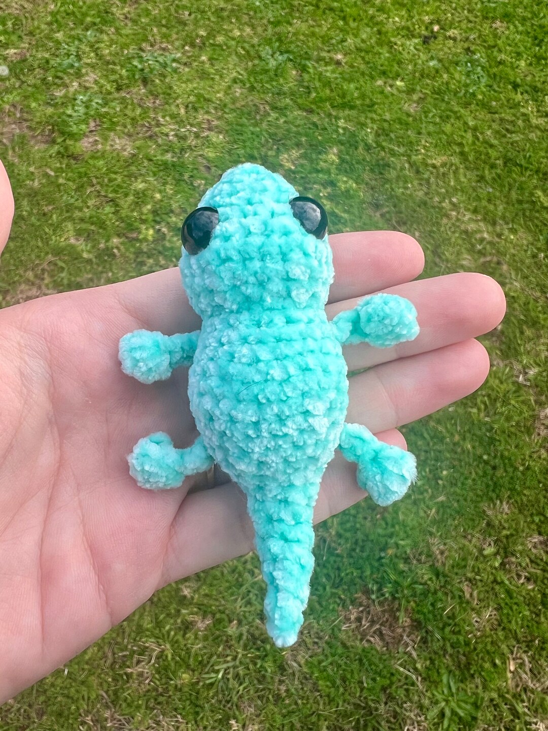 Crocheted Little Lizard- Basil - Etsy