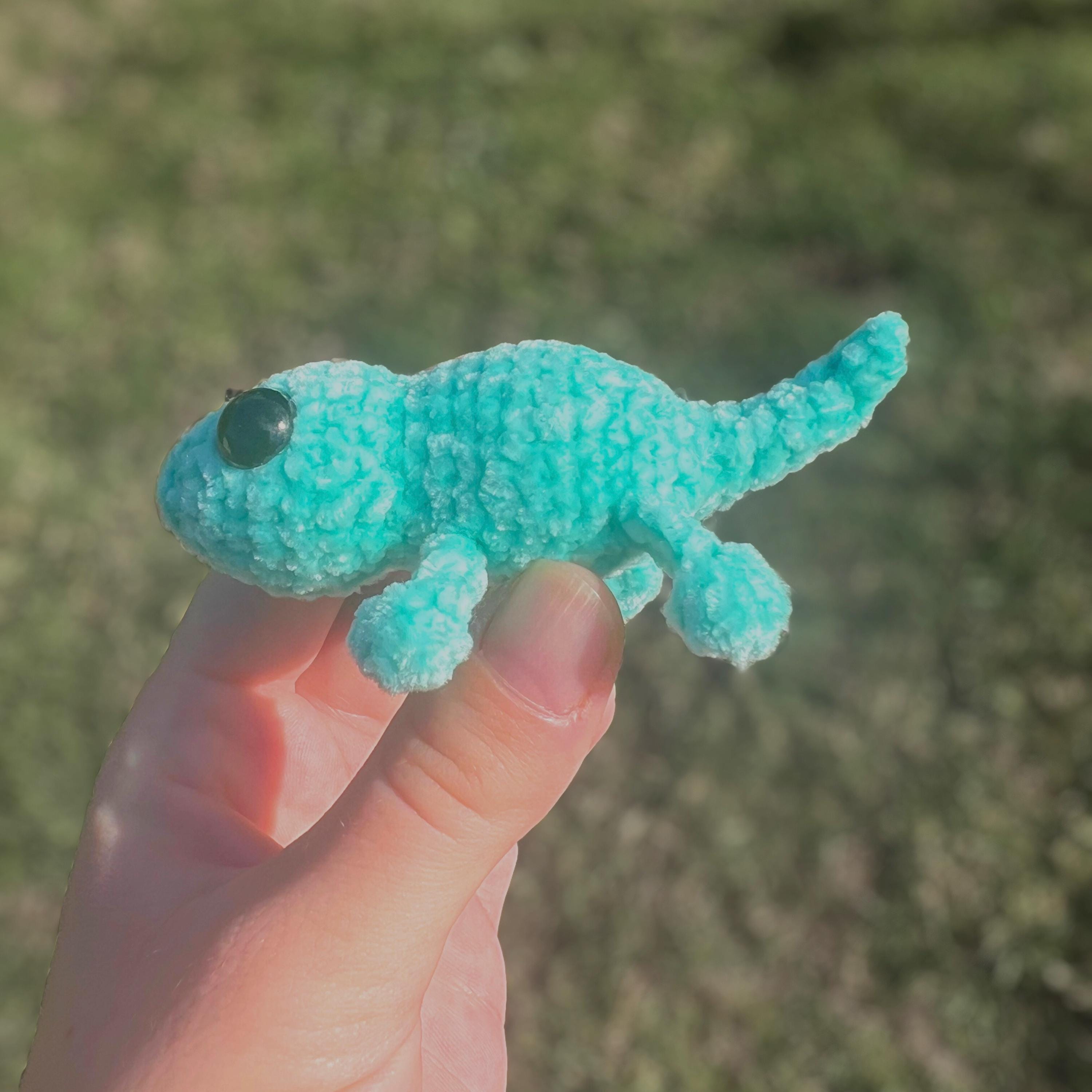Basil the Pocket Lizard. No-sew, Beginner Friendly Crochet Pattern - Etsy