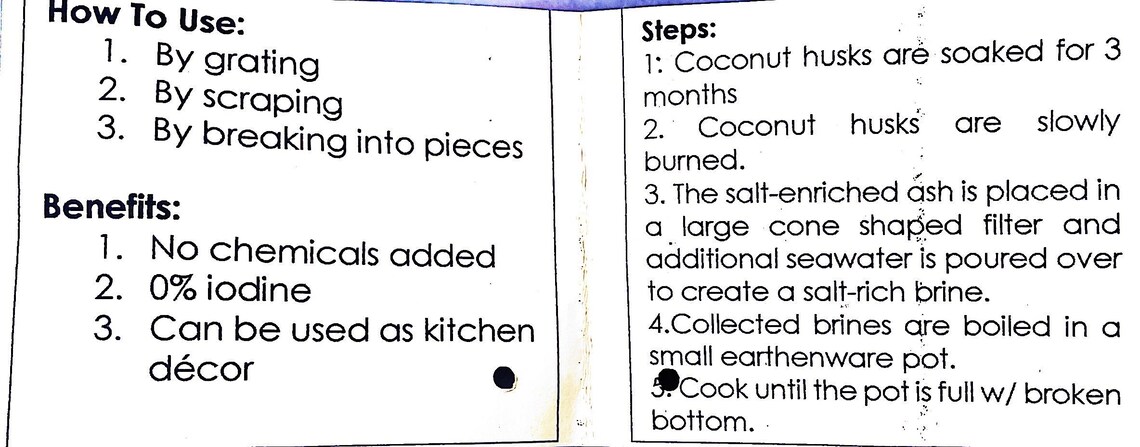 Asin Tibuok - Sea Salt From Bohol, Philippines - Etsy