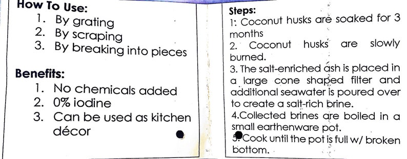 Asin Tibuok - Sea Salt From Bohol, Philippines - Etsy