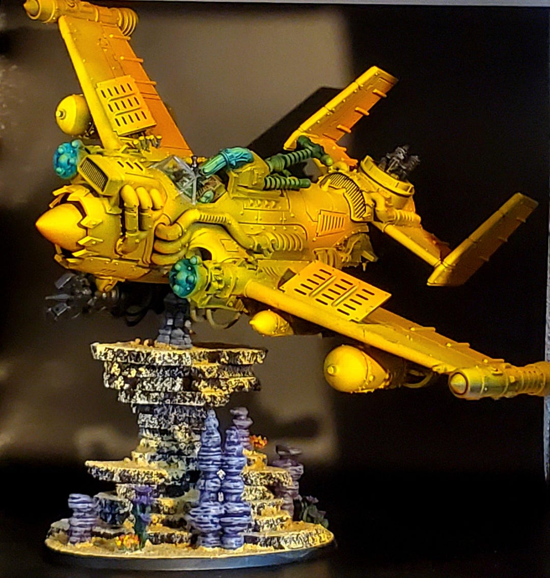 Wazbom Blastajet Ork Plane 40k Painted - Etsy