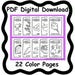 Prek "i Know My Colors" Food Coloring Book Jumbo for Toddler and ...