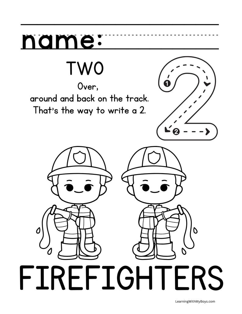 Letter F is for Fish, Firefighter, Flower Preschool Pack Digital ...