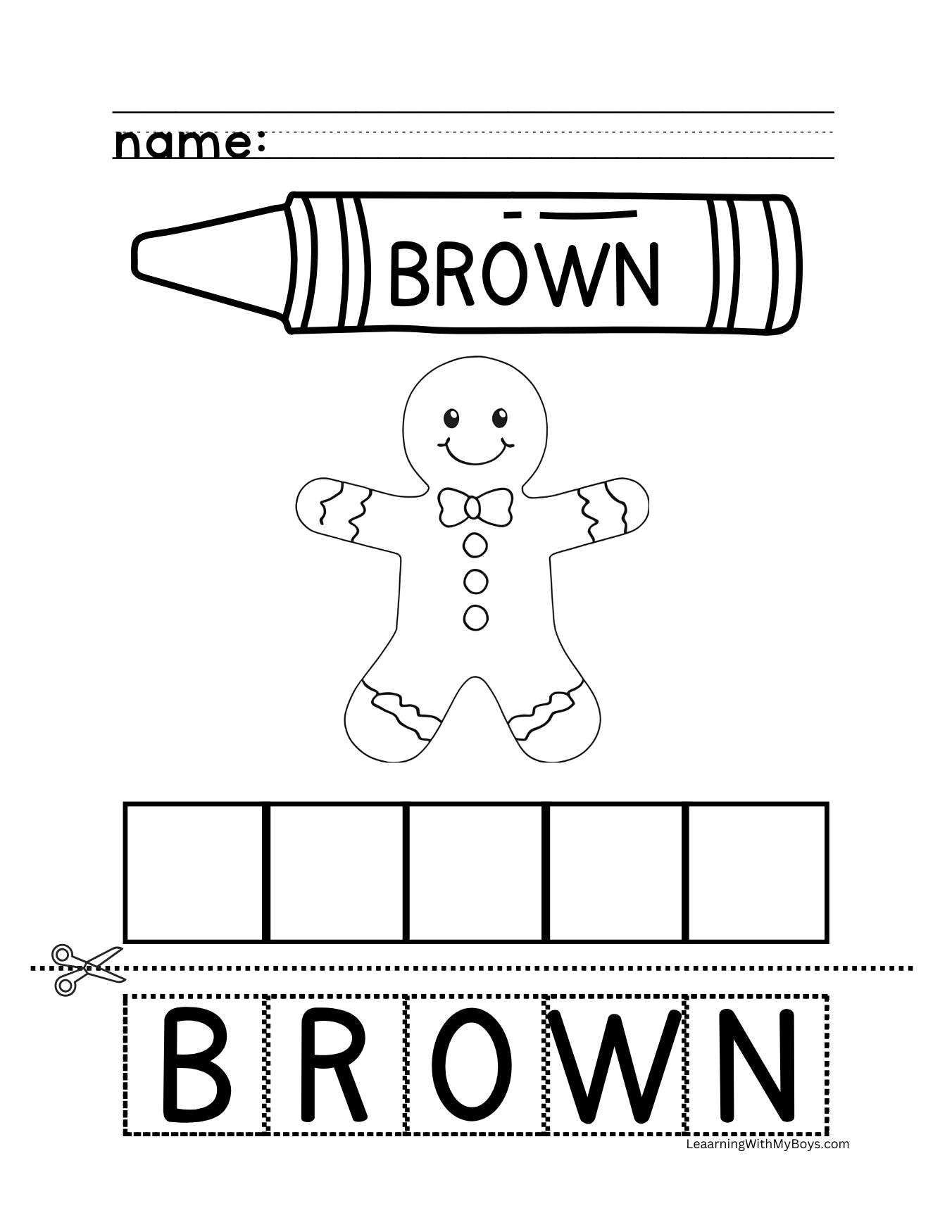 Gingerbread Man Christmas Preschool /toddler Math & Literacy Activity ...