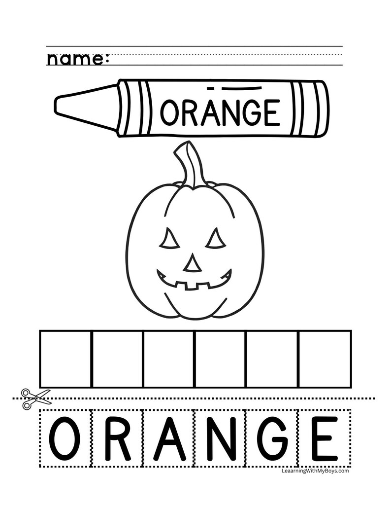 Fall Fun Pumpkin Preschool /toddler Math & Literacy Activity Pack 24 NO ...