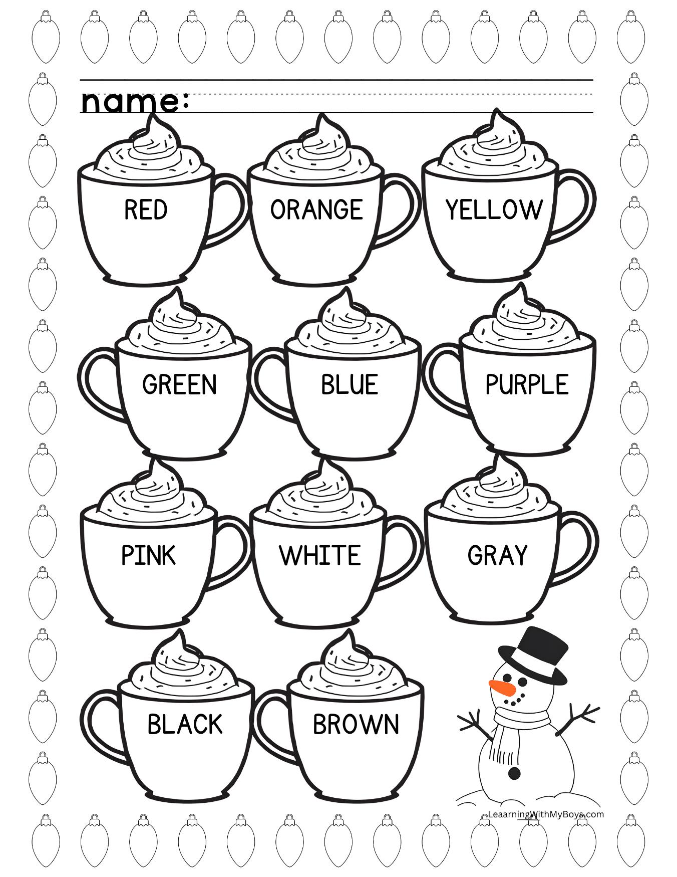 Gingerbread Man Christmas Preschool /toddler Math & Literacy Activity ...