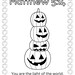 Fall Fun Pumpkin Preschool /toddler Math & Literacy Activity Pack 24 NO ...