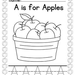 Fall Fun Apples Autumn Preschool /toddler Math & Literacy Activity Pack ...