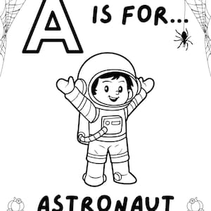 Preschool I SPY Halloween Alphabet Coloring Pages Fall Autumn Long ...