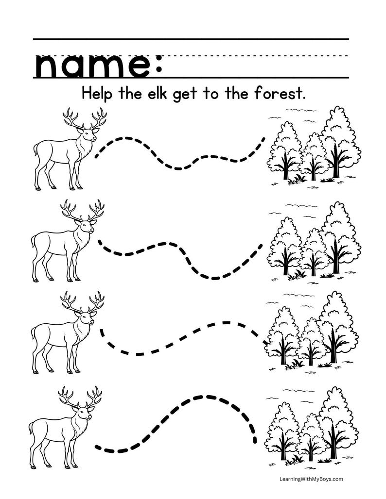 Letter E is for Elephant, Egg, Elk Preschool Pack Digital Download - Etsy