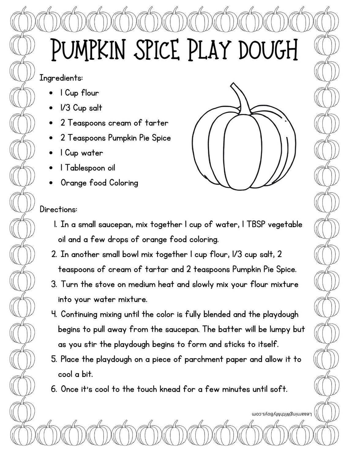 Fall Fun Pumpkin Preschool /toddler Math & Literacy Activity Pack 24 NO ...