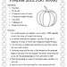 Fall Fun Pumpkin Preschool /toddler Math & Literacy Activity Pack 24 NO ...