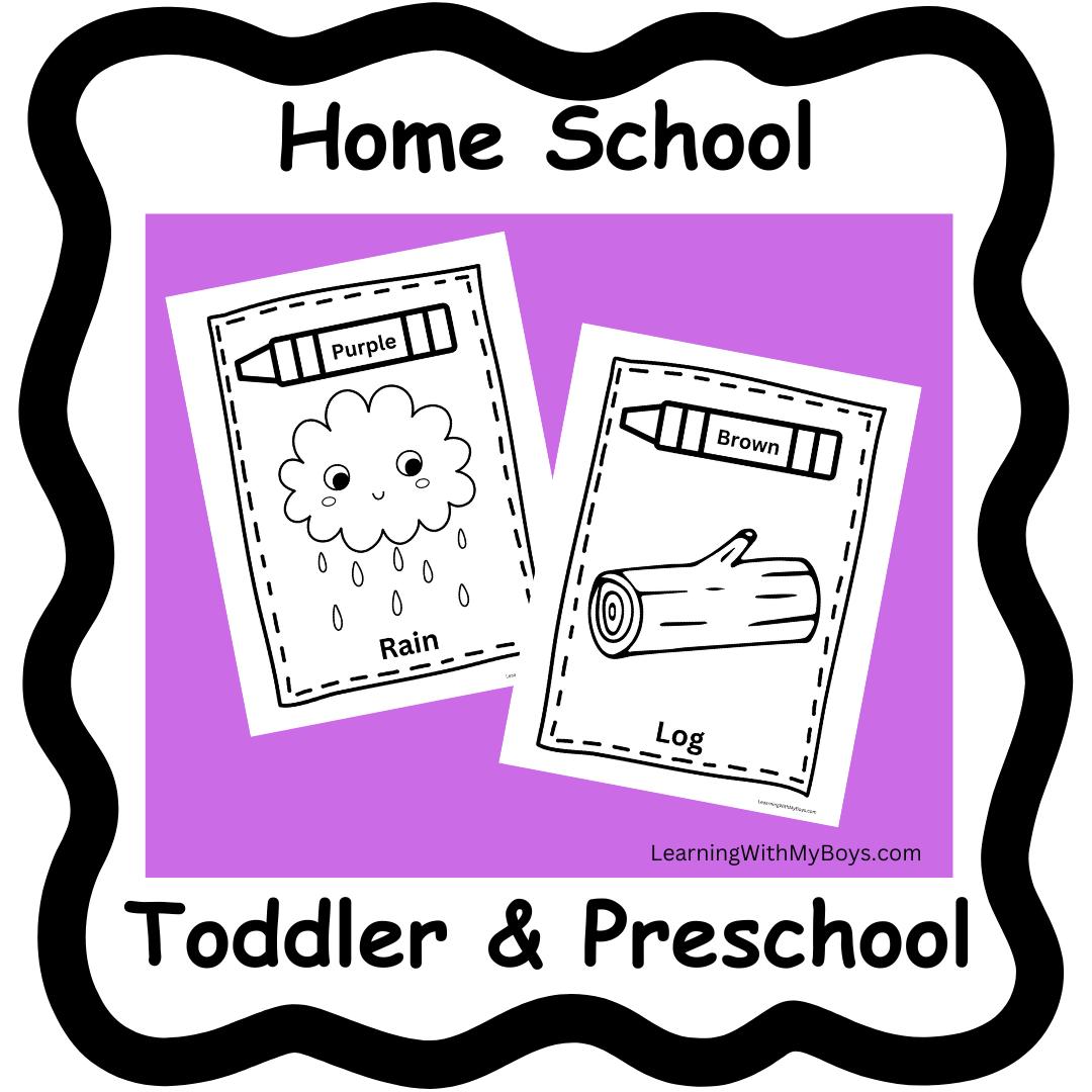 Prek "i Know My Colors" Nature Coloring Book Jumbo for Toddler and ...