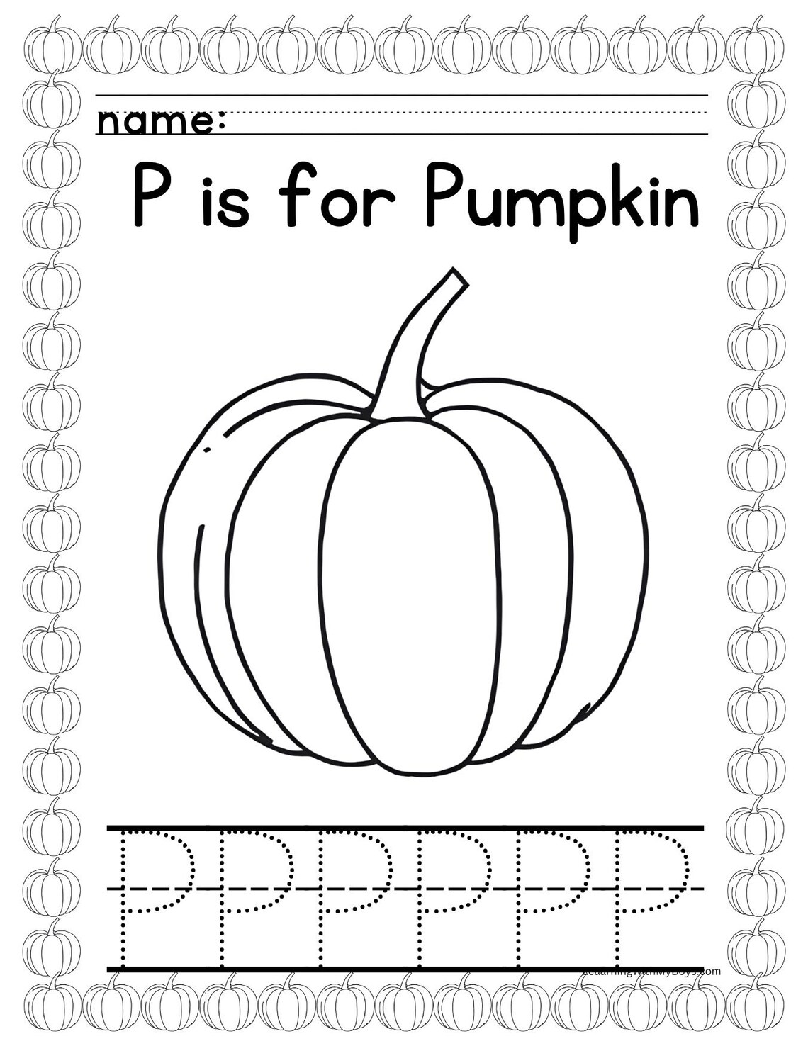 Fall Fun Pumpkin Preschool /toddler Math & Literacy Activity Pack 24 NO ...