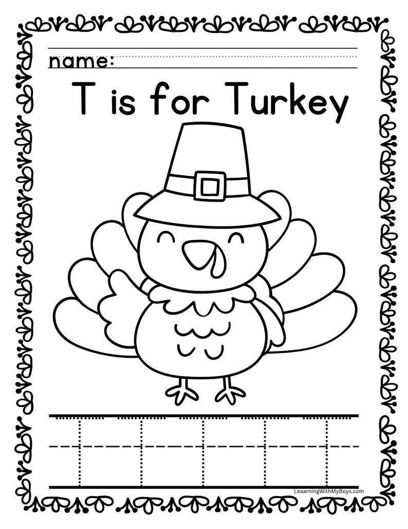 Thanksgiving Preschool Pack Family / Math & Literacy Activity 42 NO ...
