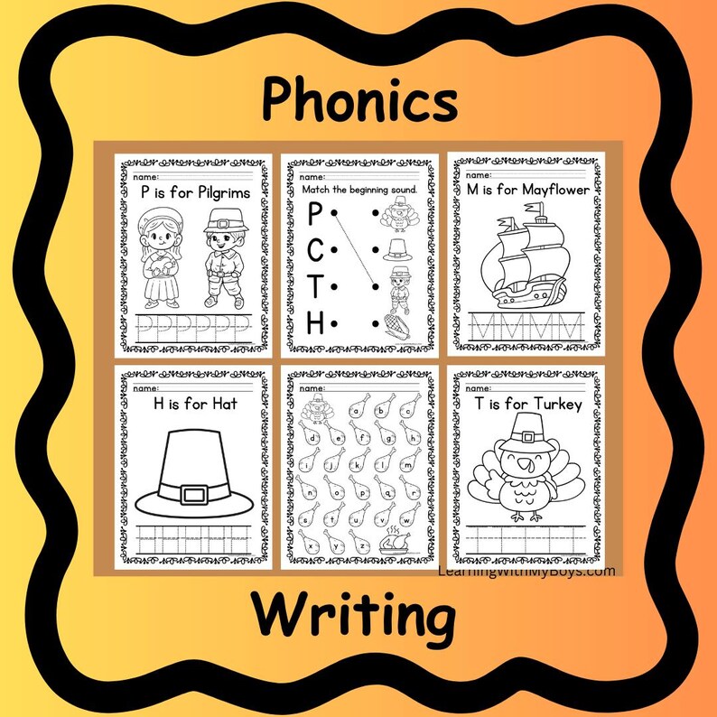 Thanksgiving Preschool Pack Family / Math & Literacy Activity 42 NO ...