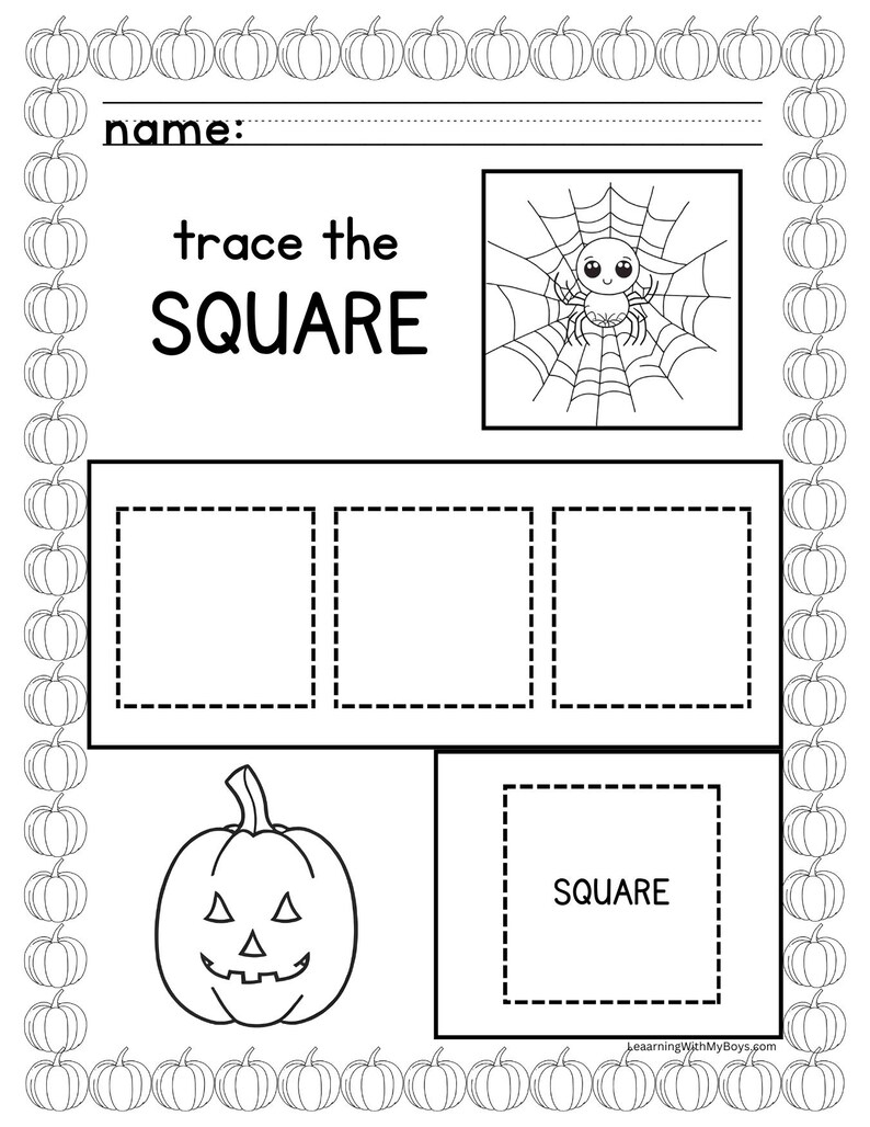 Fall Fun Spider Halloween Preschool /toddler Math & Literacy Activity ...