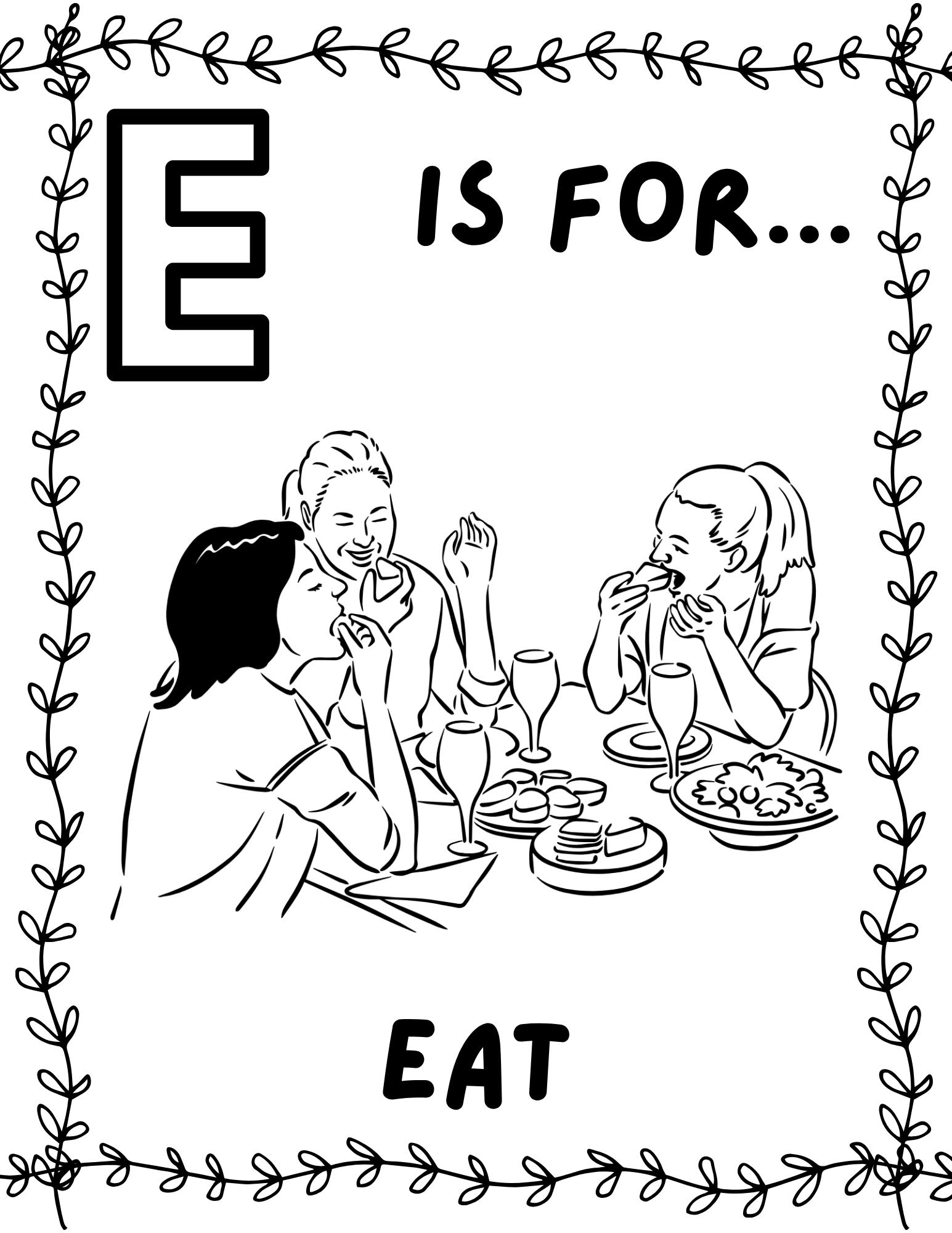 Preschool I SPY Thanksgiving Alphabet Coloring Pages Family Autumn Long ...