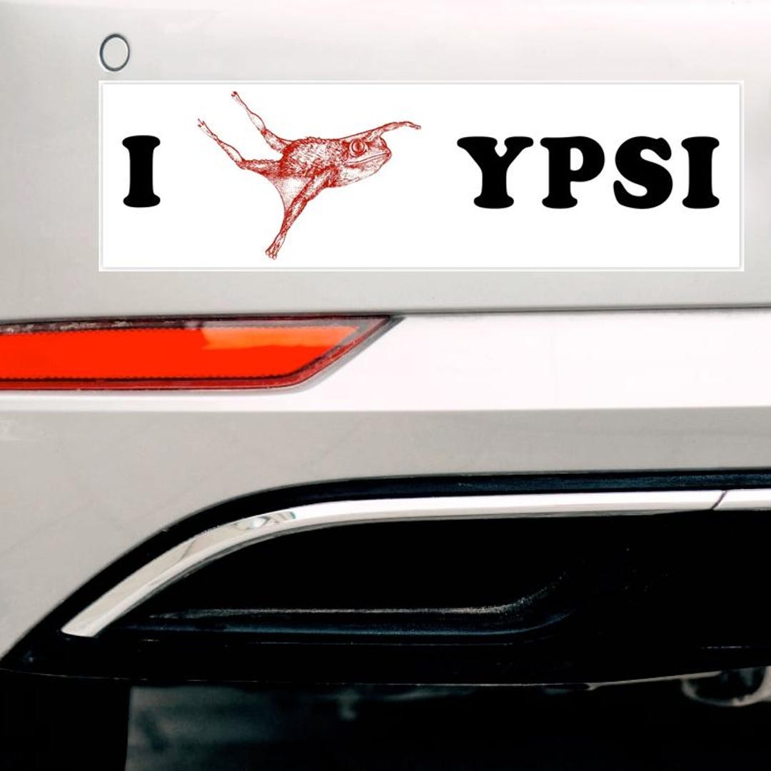 I Smeet Ypsi Bumper Sticker, Featuring the Legendary Smeet Frog of ...