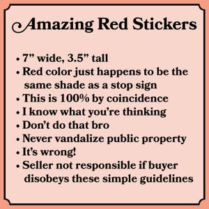 Stop ICE Red Sticker That Happens to Be the Same Shade of Red as a Stop ...