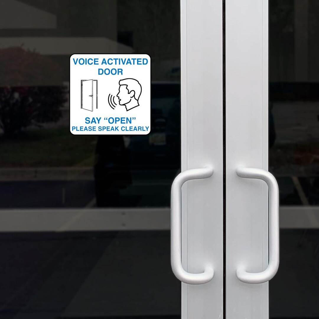 10 Stickers Voice Activated Door - Say "open!" Funny Practical Joke ...