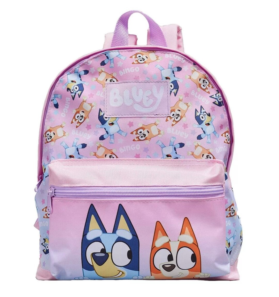 Bluey & Bingo Stars Backpack Kids School Bag With Front Pocket Children ...