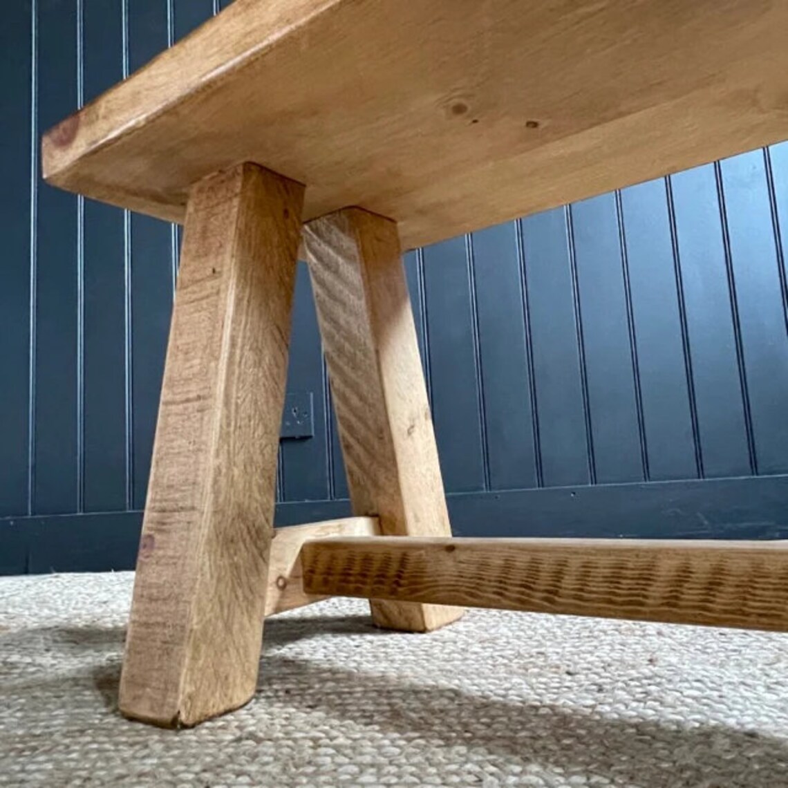 Dining Bench - A Frame Legs - Etsy UK