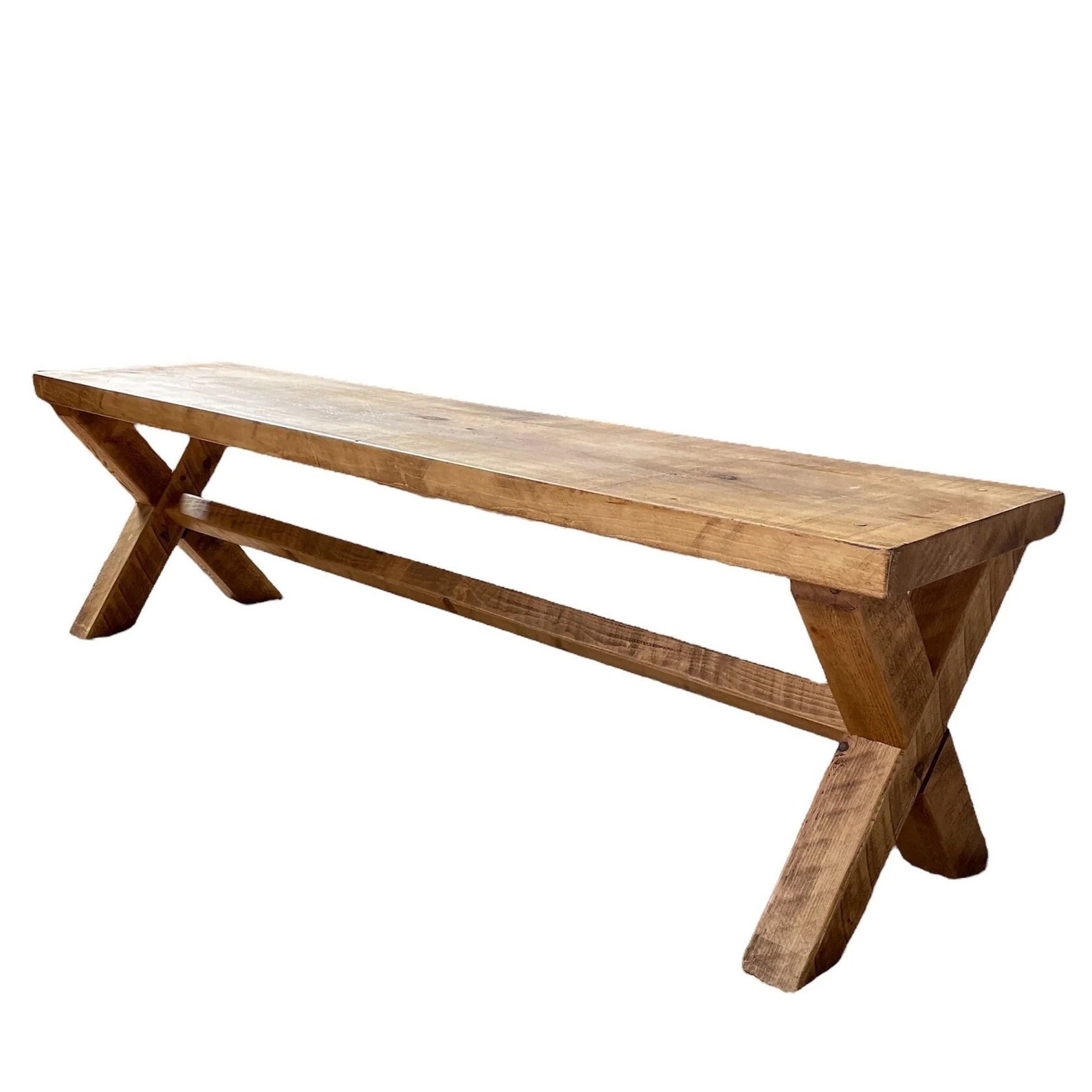 Dining Bench - Cross Leg - Etsy UK