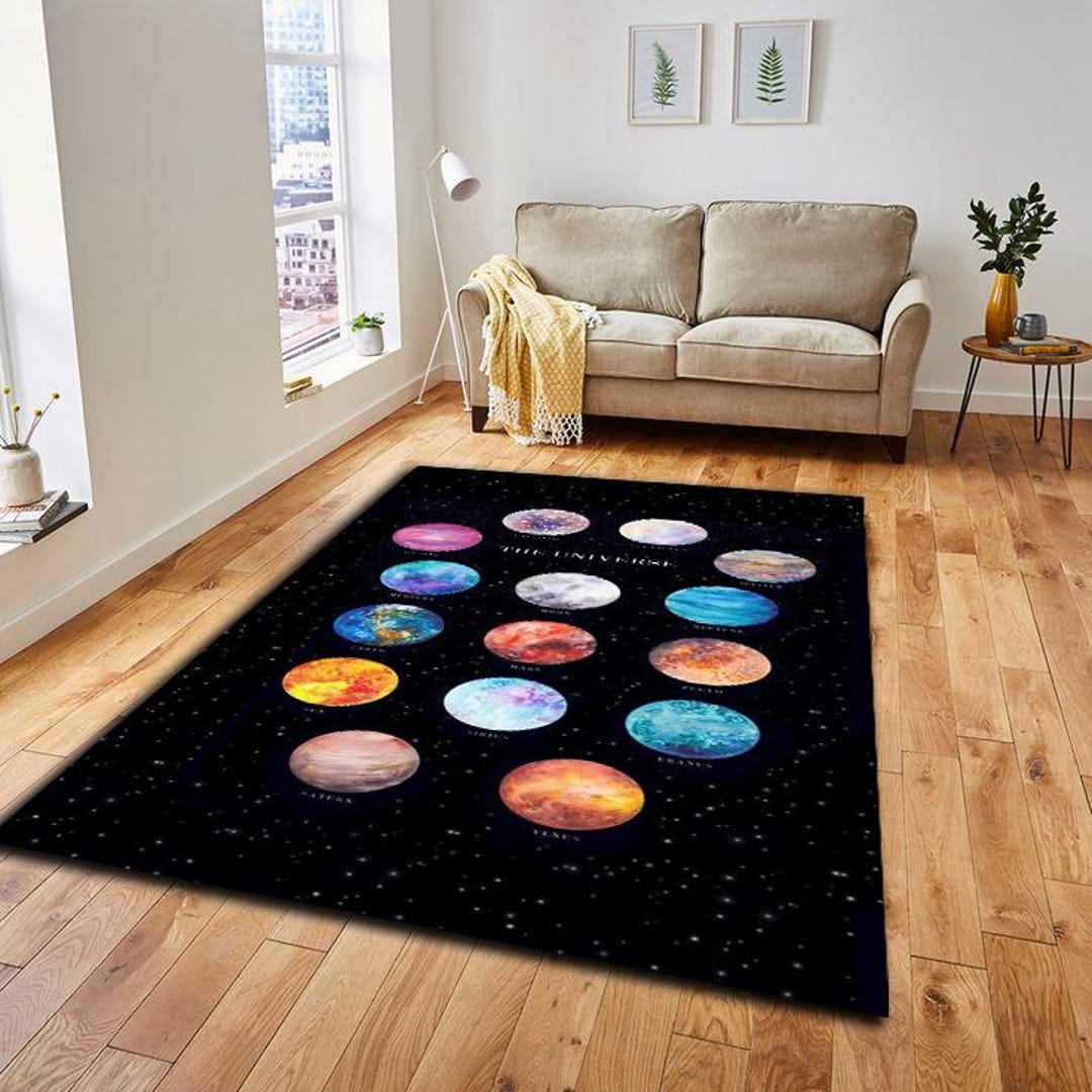 Universe Rug, Solar System Rug, Cool Rug, Aesthetic Rug, Space Decor ...