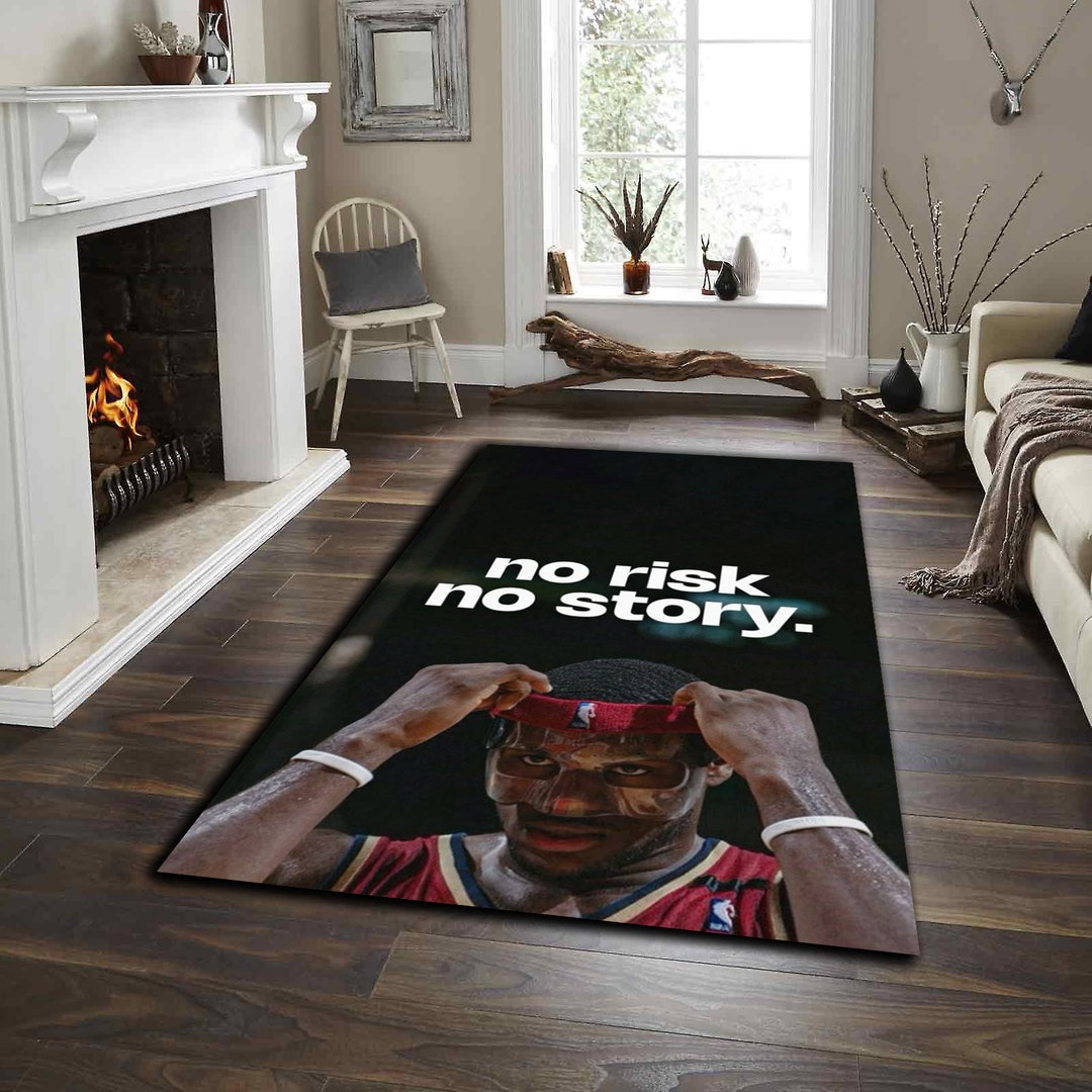 King James Rug, Basketball Rug,basketball Player Rug, Anti-slip Rug ...