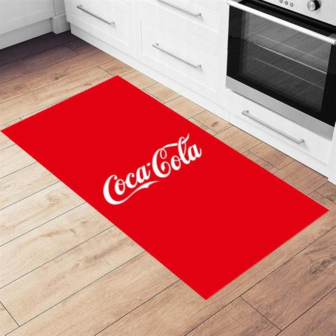 Coca Cola Runner, Unique Rug, Kitchen Coke Decor Runner, Gift for Mom ...