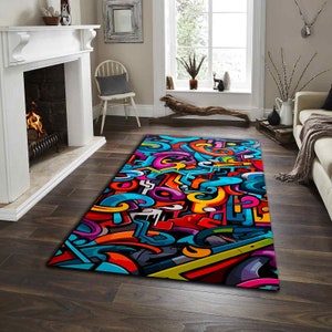 Colourful Rug, Aesthetic Rug, Cool Rug, Popular Runner, Arts Rug ...