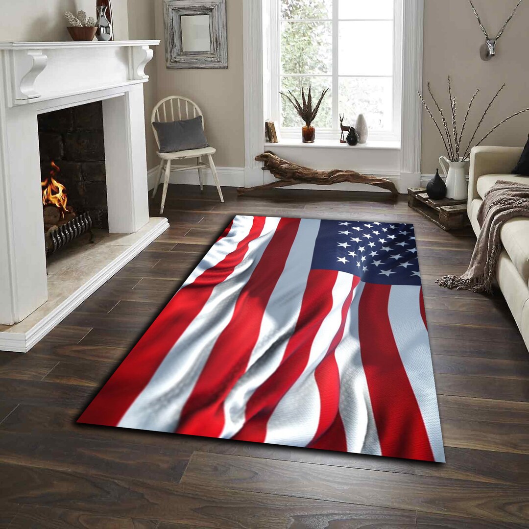 American Flag Rug, United States of America Rug, Home Decors Rug, Teen ...