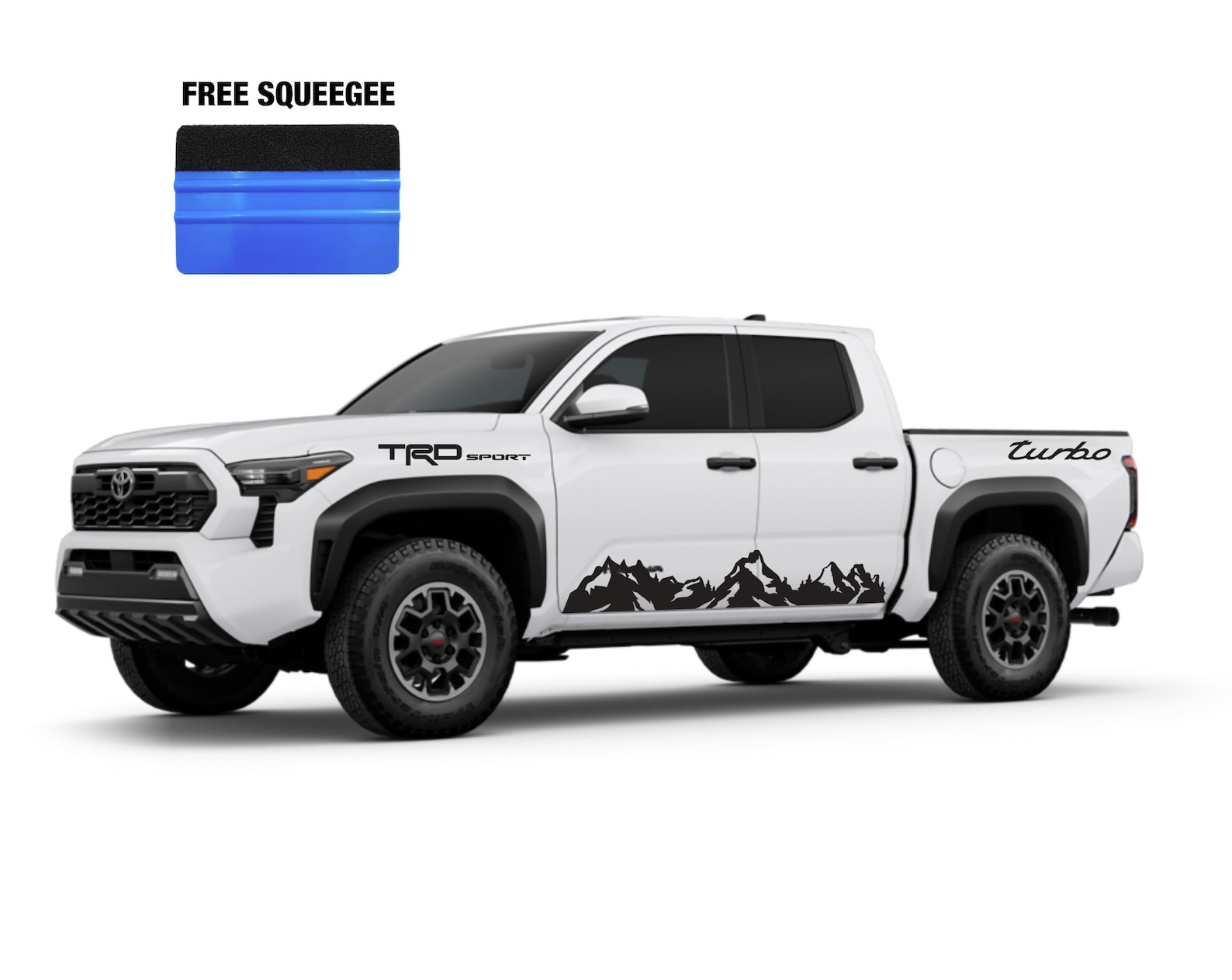 Set (2x) 2024 + Tacoma Decal TRD Sport Toyota Tacoma Sticker Turbo ...