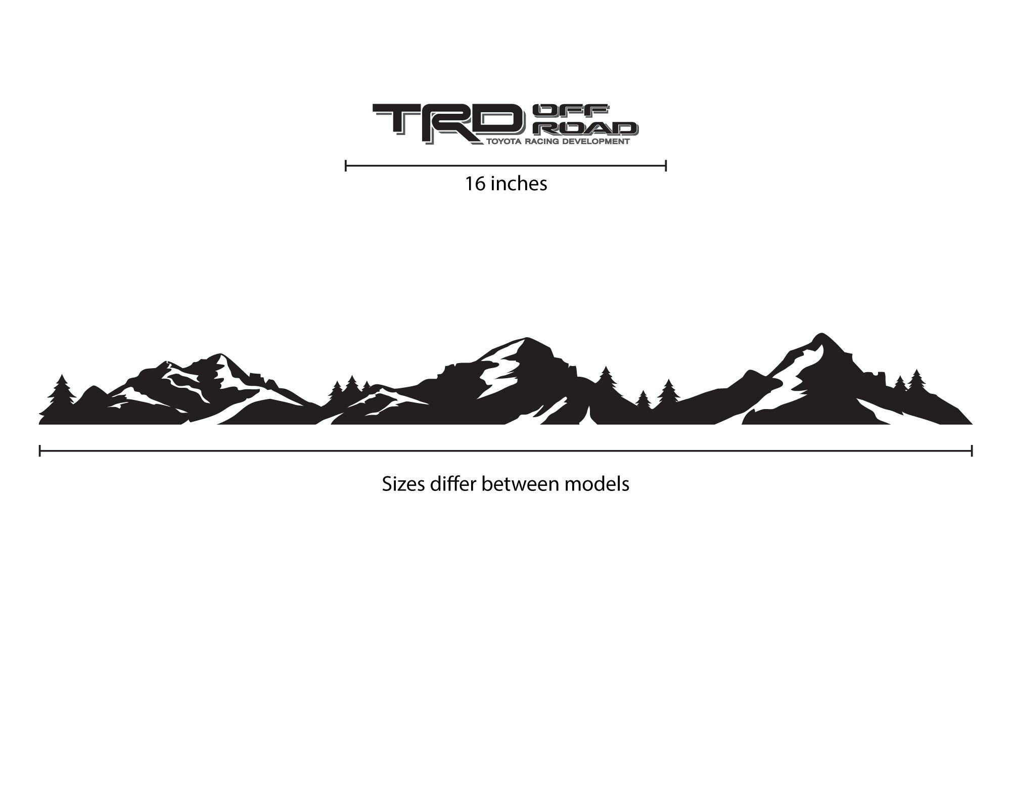Set (2x) 2024 + Tacoma Decal TRD Offroad Decal Toyota Tacoma Sticker ...