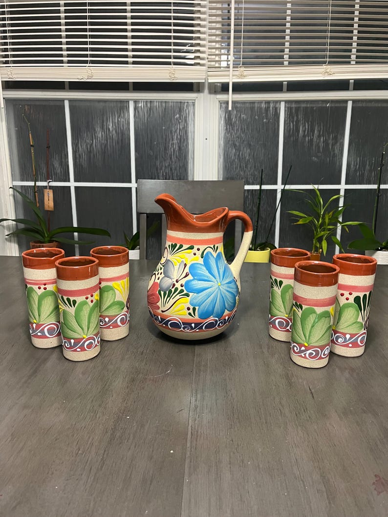 Mexican Jug barro Artesanal - Etsy