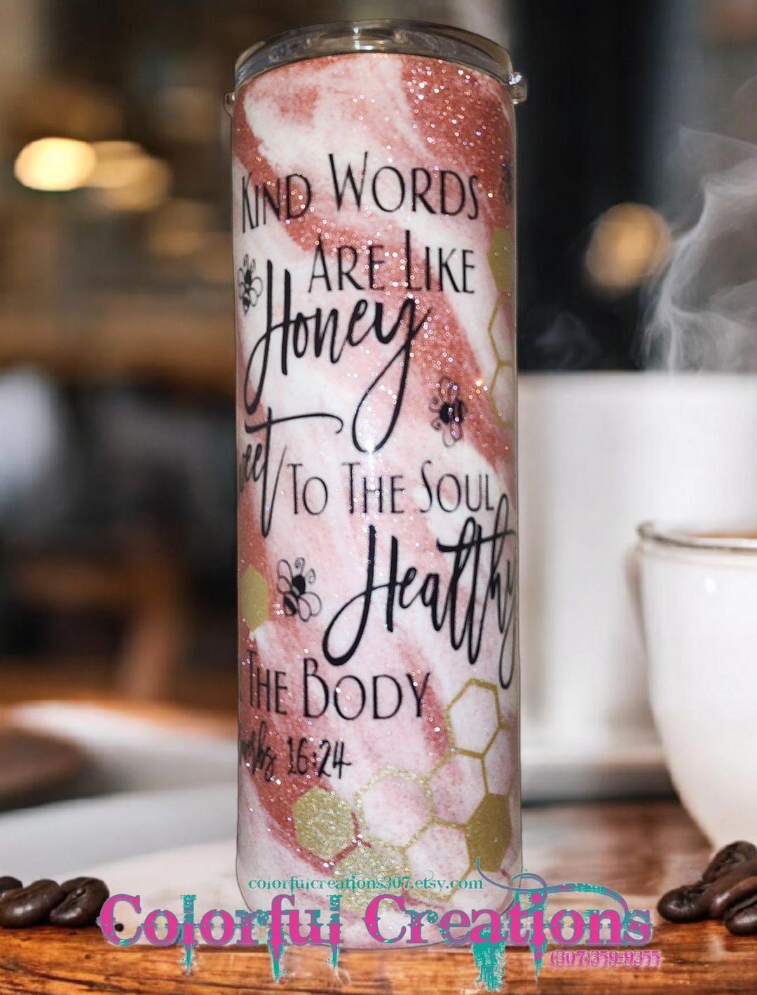 20oz KIND WORDS Epoxy Tumbler WYSIWYG (dent) - Etsy