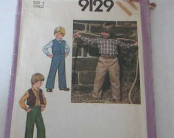 1990s Simplicity 9778 UNCUT Vintage Sewing Pattern Boys Girls Top ...