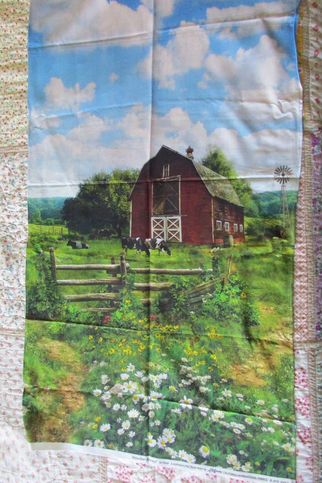 American Byways Farm Scene Quilt Panel by Hoffman Fabrics - Etsy
