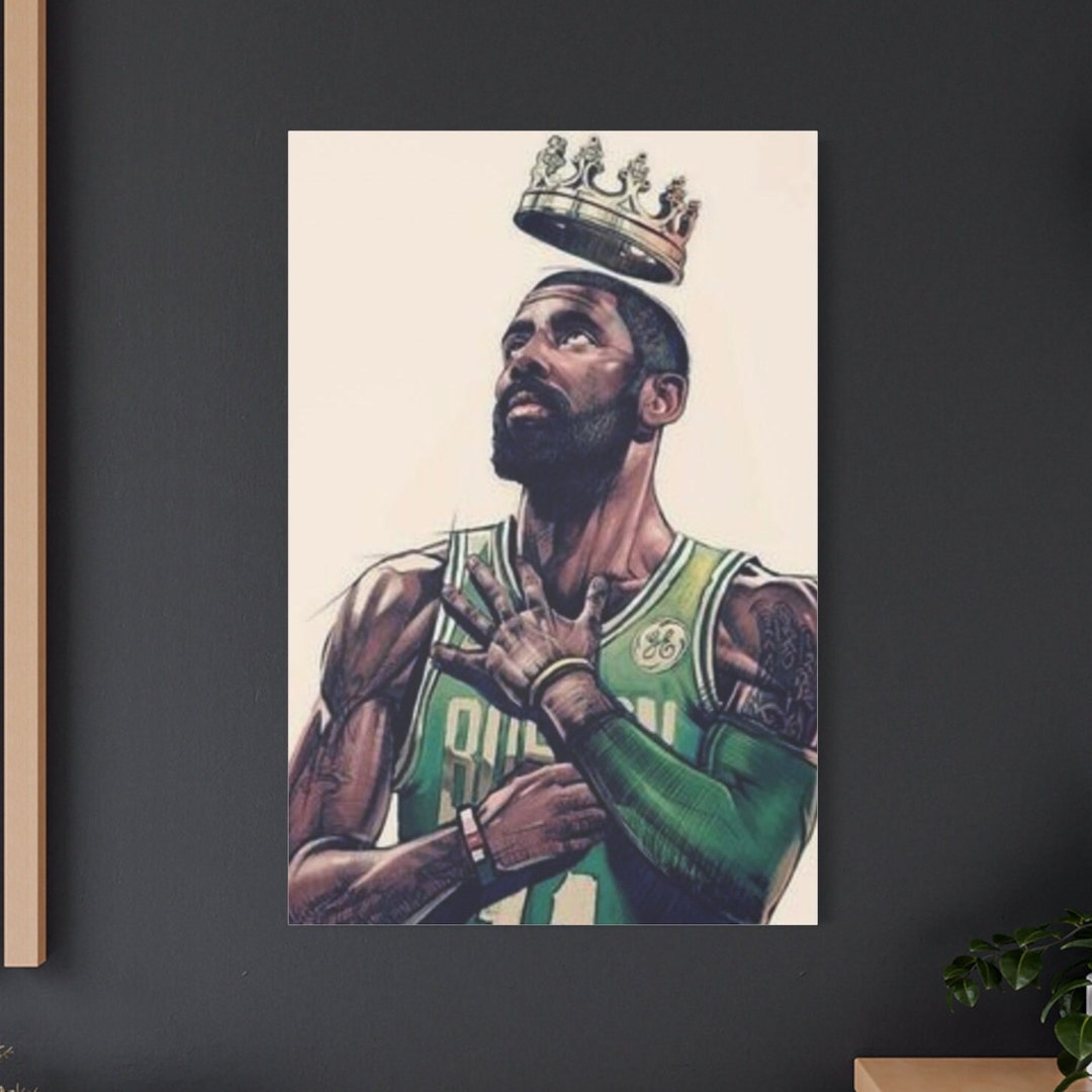 Kyrie Irving Canvas, Kyrie Poster, Basketball Painting, NBA Prints ...
