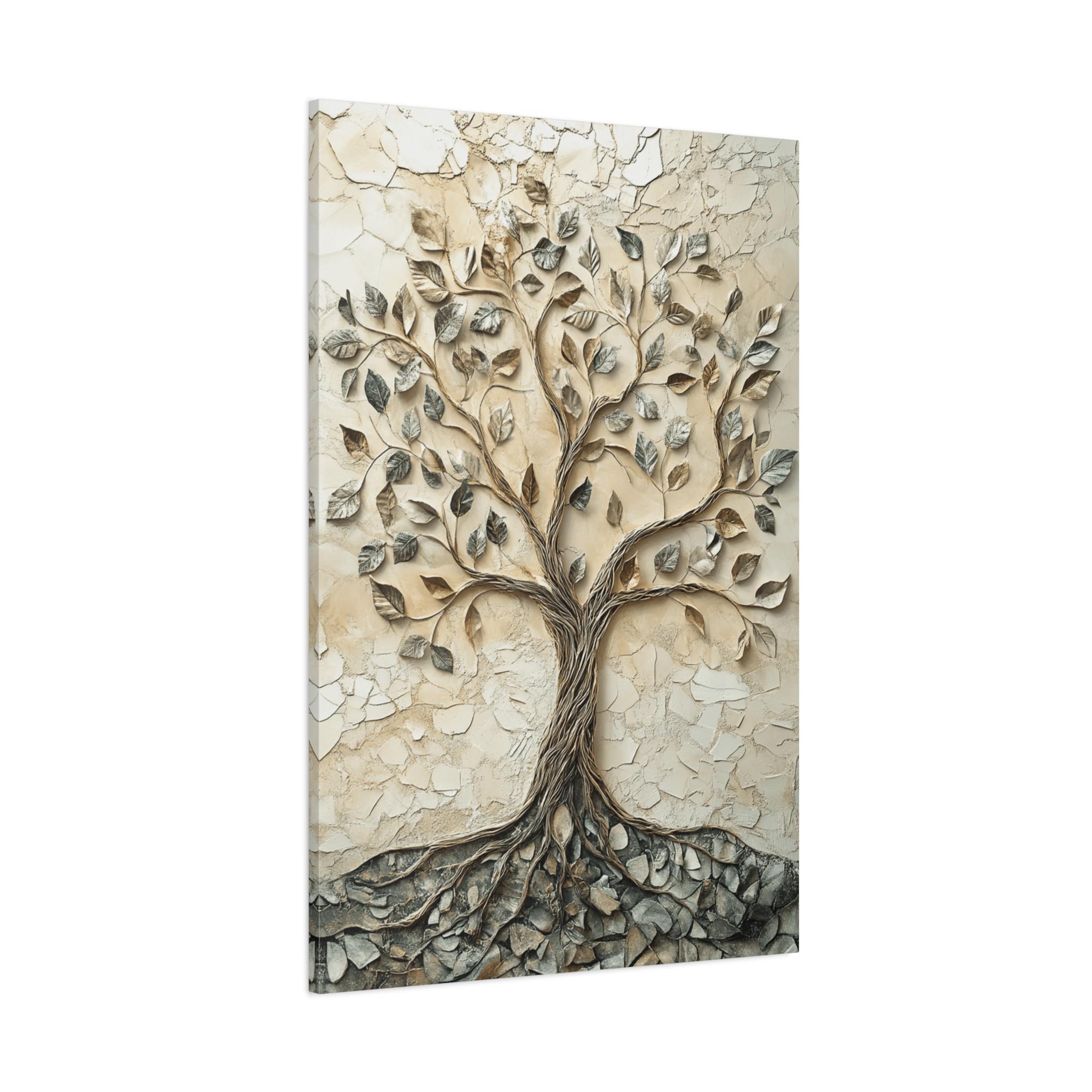 Family Tree Wall Art Earth Tone Genealogy Chart Heritage Decor Rustic ...