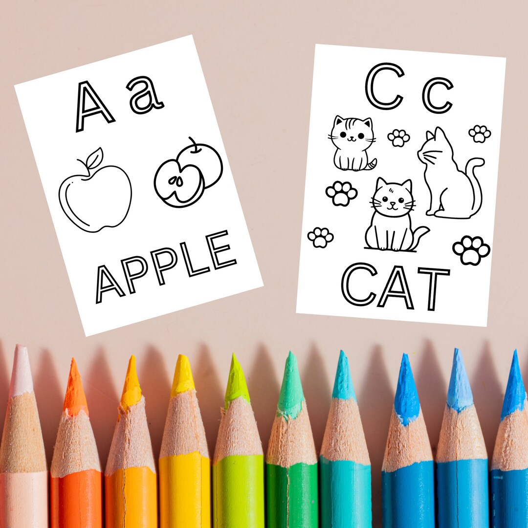 Alphabet Coloring Pages for Toddlers and Pre-schoolers. ABC Coloring ...