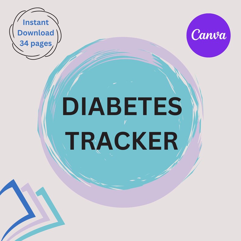 Diabetic Tracker Printable Planner Blood Sugar Log Diabetes Management ...